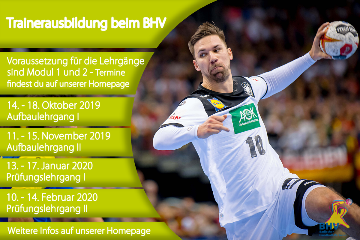 BHV - Badischer Handball-Verband: Trainerausbildung beim BHV